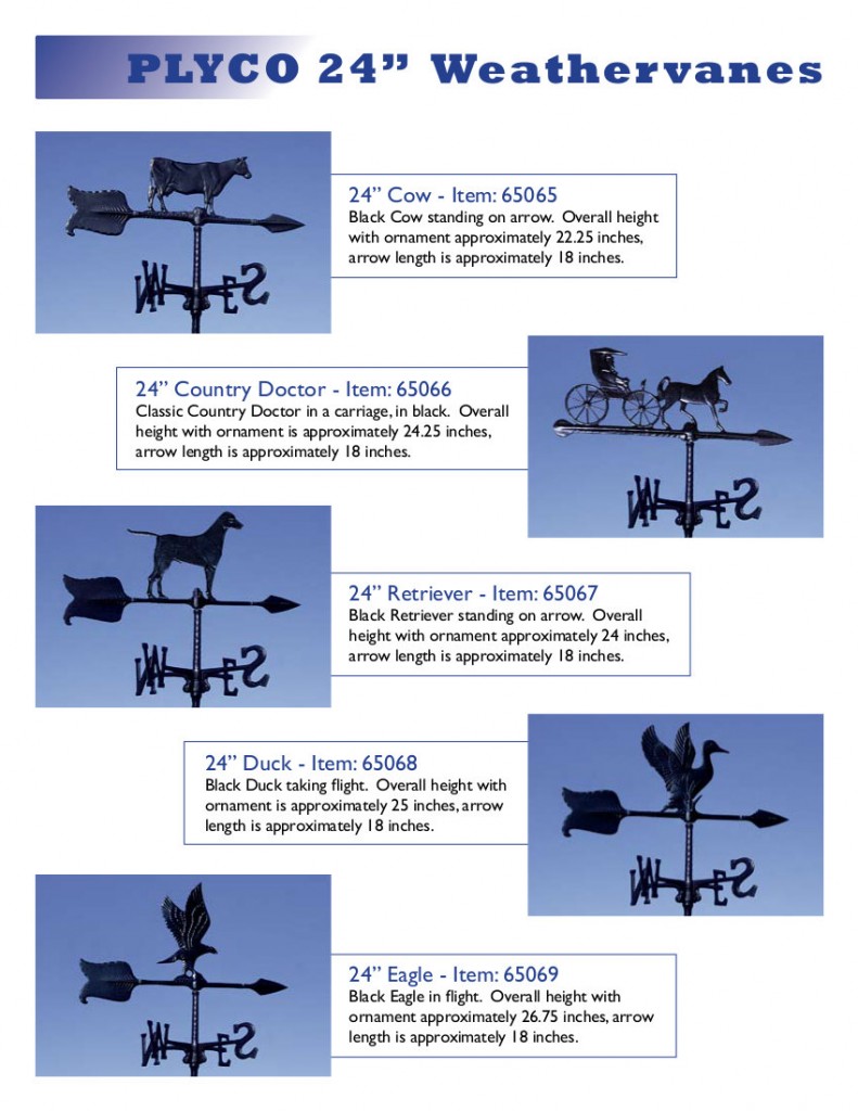 Weather Vane Options - Comer Post Frame Buildings